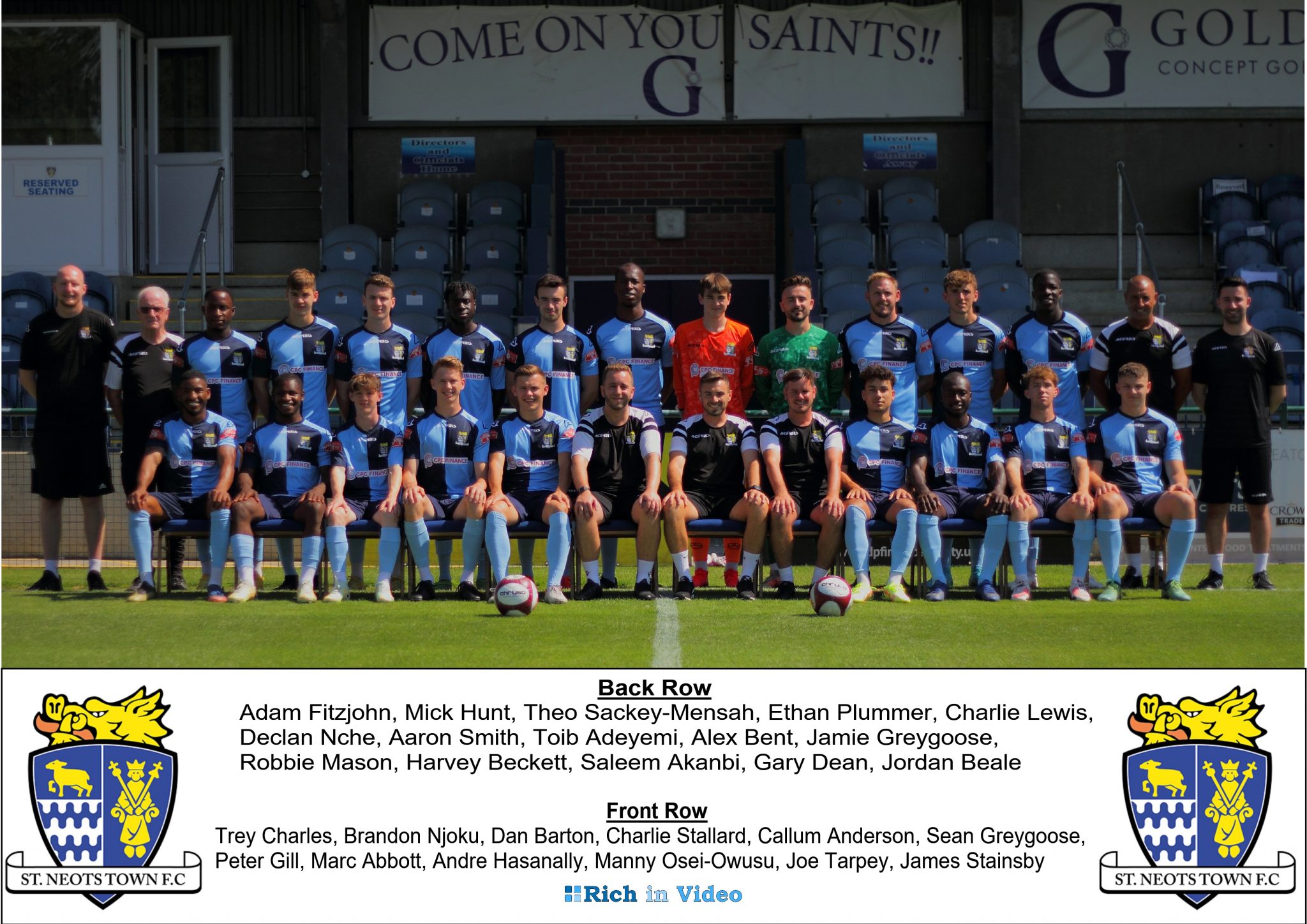Squad Photo 2022/23 - St Neots Town FC